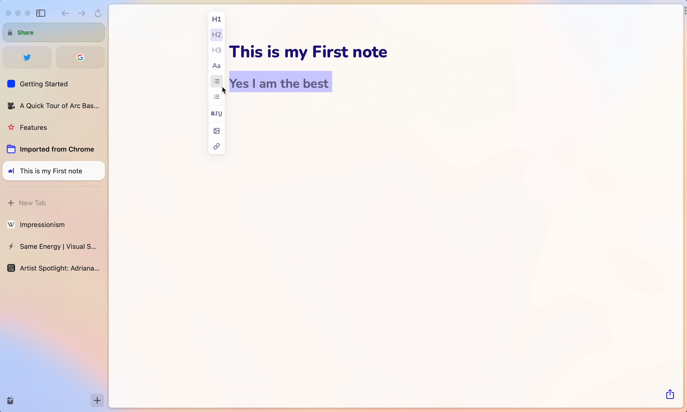 Arc Browser | UI, UX Design | SaaS | Application Design | saas ui